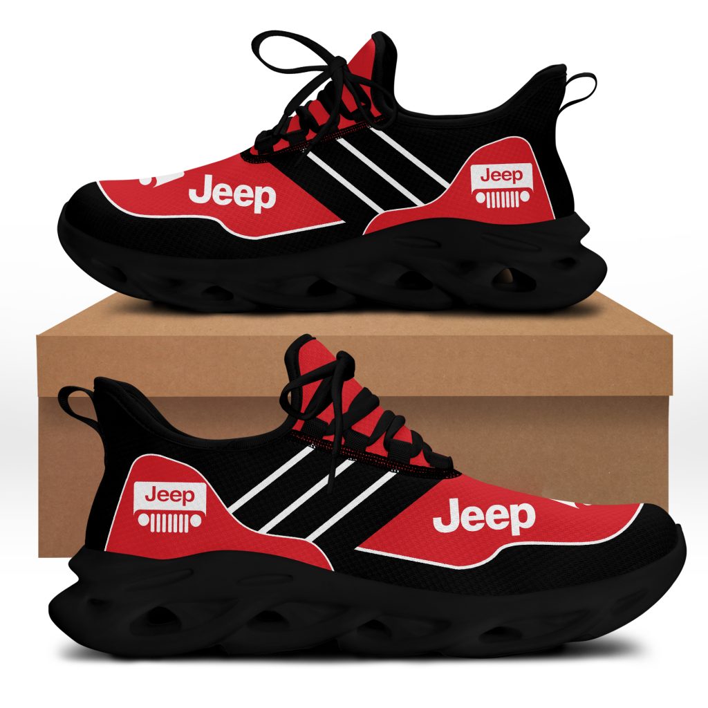 JPP Red and Black Clunky Max Shoes for Men & Women - CIAOHAHA